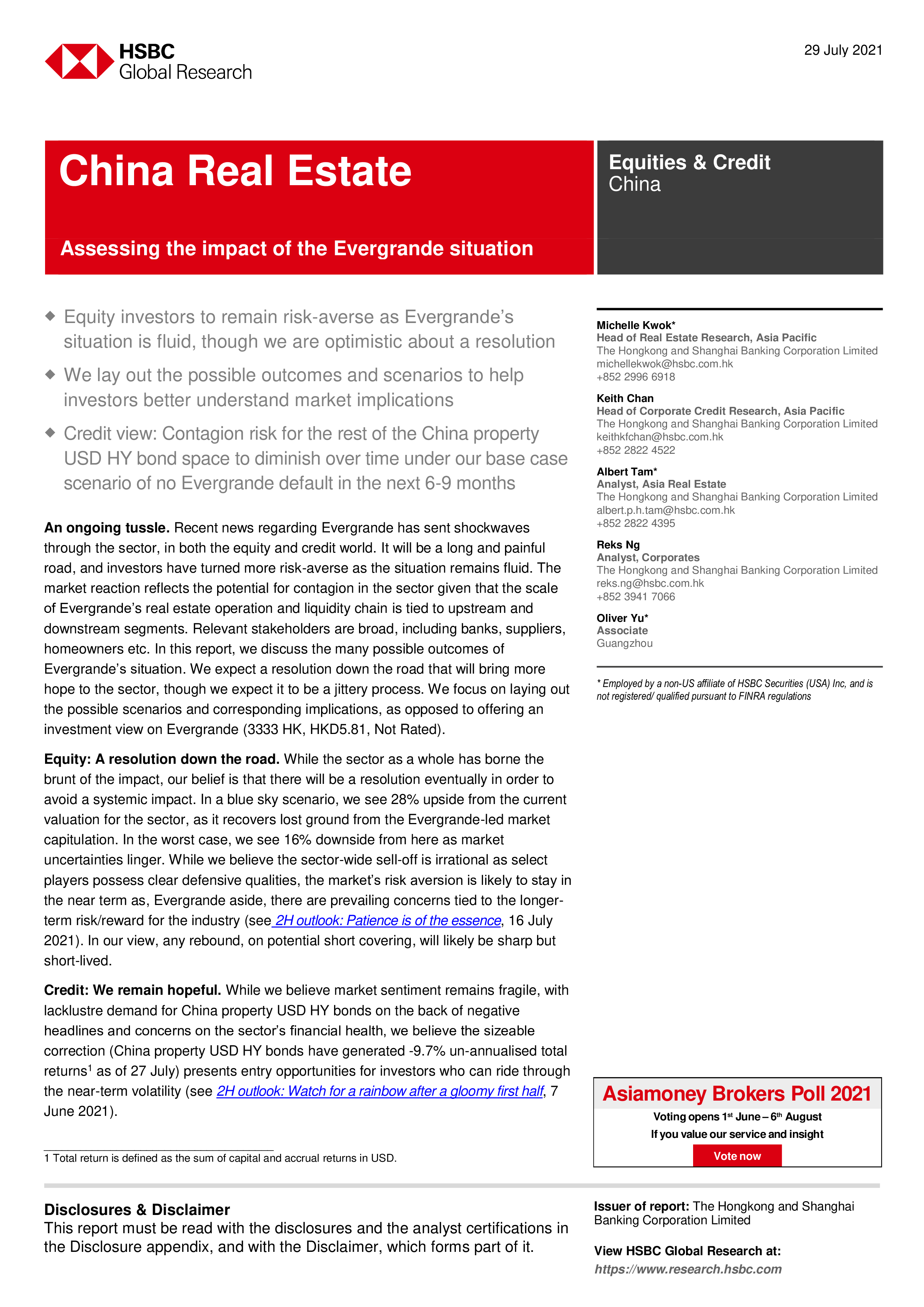 China Real Estate:Assessing the impact of the Evergrande situation-洞见研报 ...